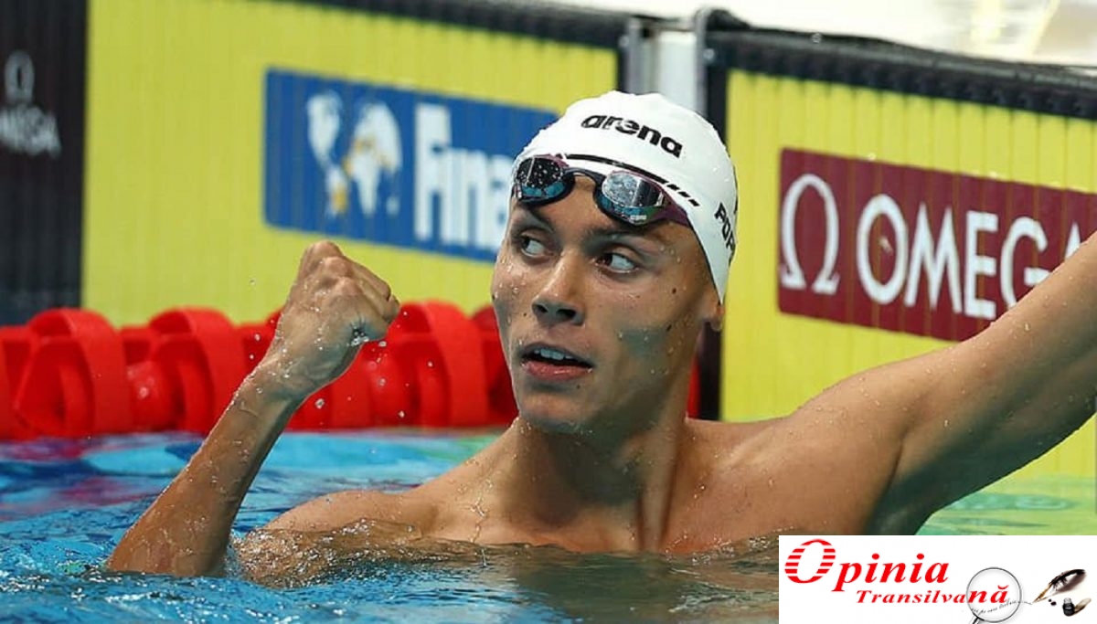 Înotătorul român David Popovici, s-a calificat În finala de la 100 metri liber la Campionatului ...