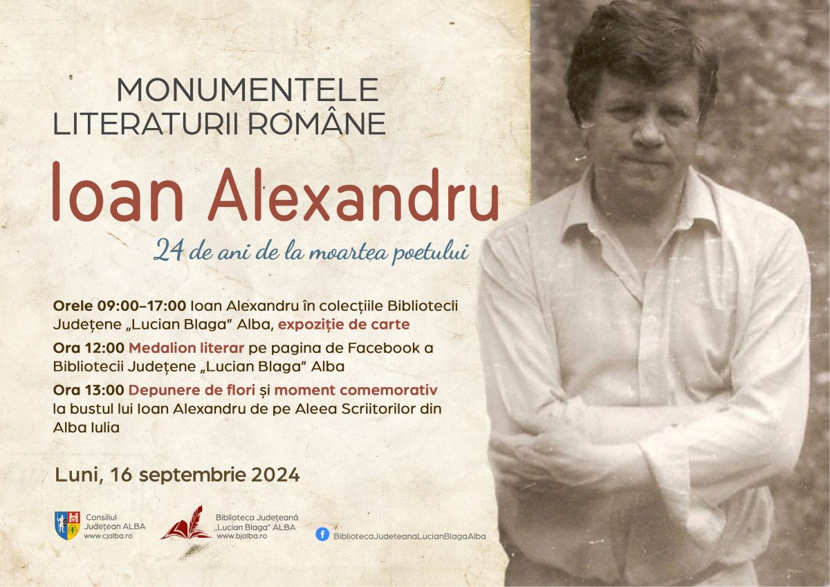Comemorarea poetului Ioan Alexandru la 24 de ani de la moartea sa, la ...